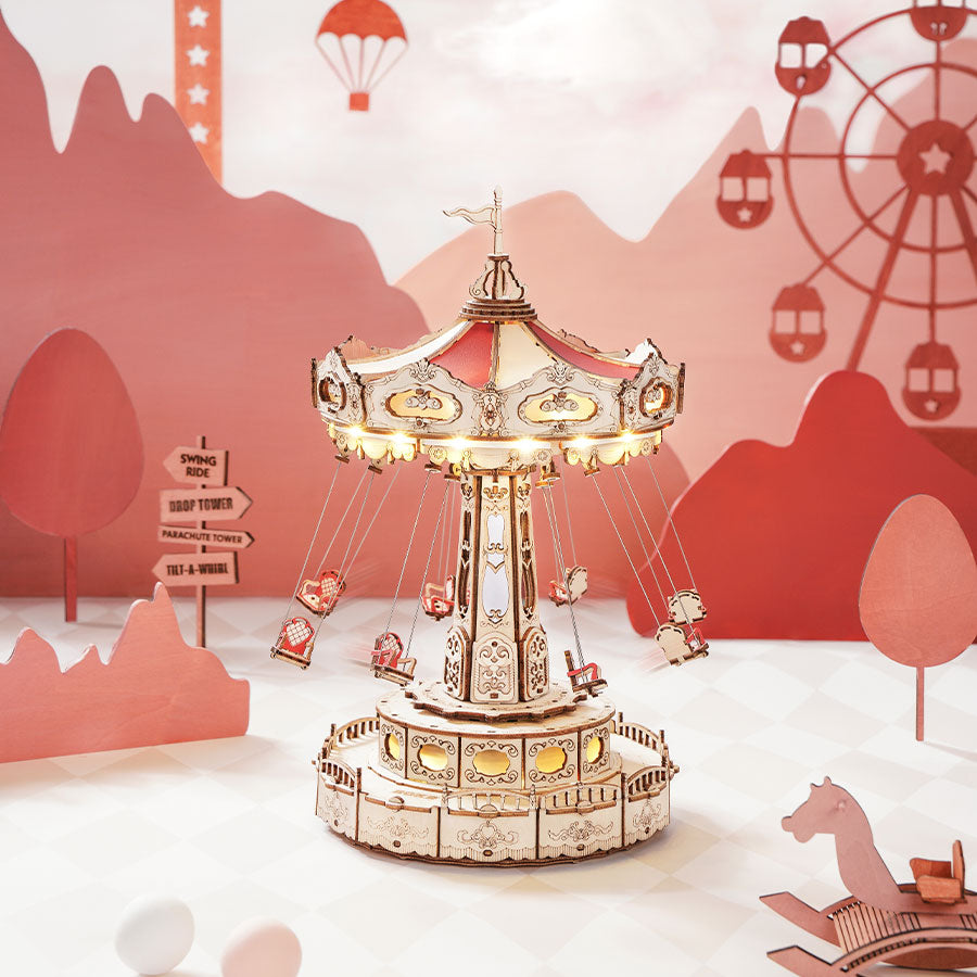 ROKR Swing Ride DIY Music Box 3D Wooden Puzzle – Southwood Garden Centre