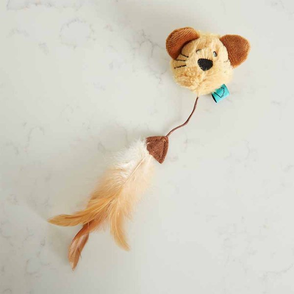 Zoon - Nip-it Catnip Mouse Head & Feather Cat Toy – Southwood Garden Centre