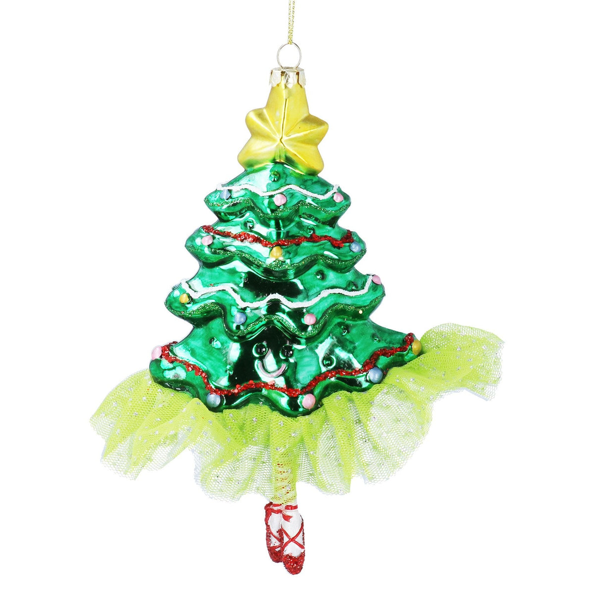 Gisela Graham Glass Tree with Tutu Christmas Bauble – Southwood Garden ...