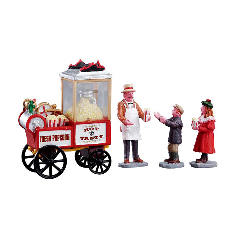 Lemax Popcorn Seller - Set of 4 Figurines – Southwood Garden Centre
