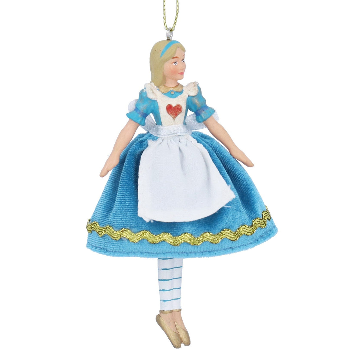 Gisela Graham Alice Fabric Christmas Bauble – Southwood Garden Centre