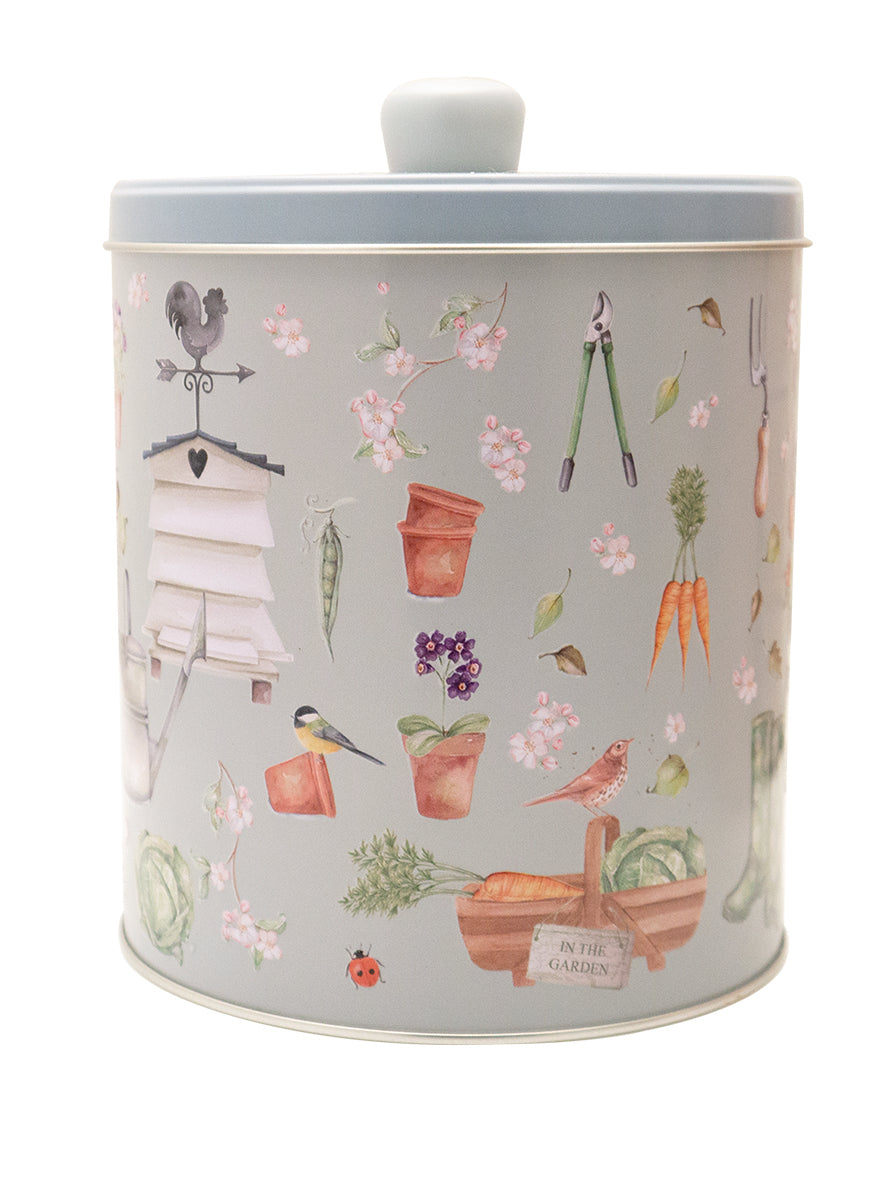Embossed Garden & Beehive Round Filled Biscuit Tin – Southwood Garden ...