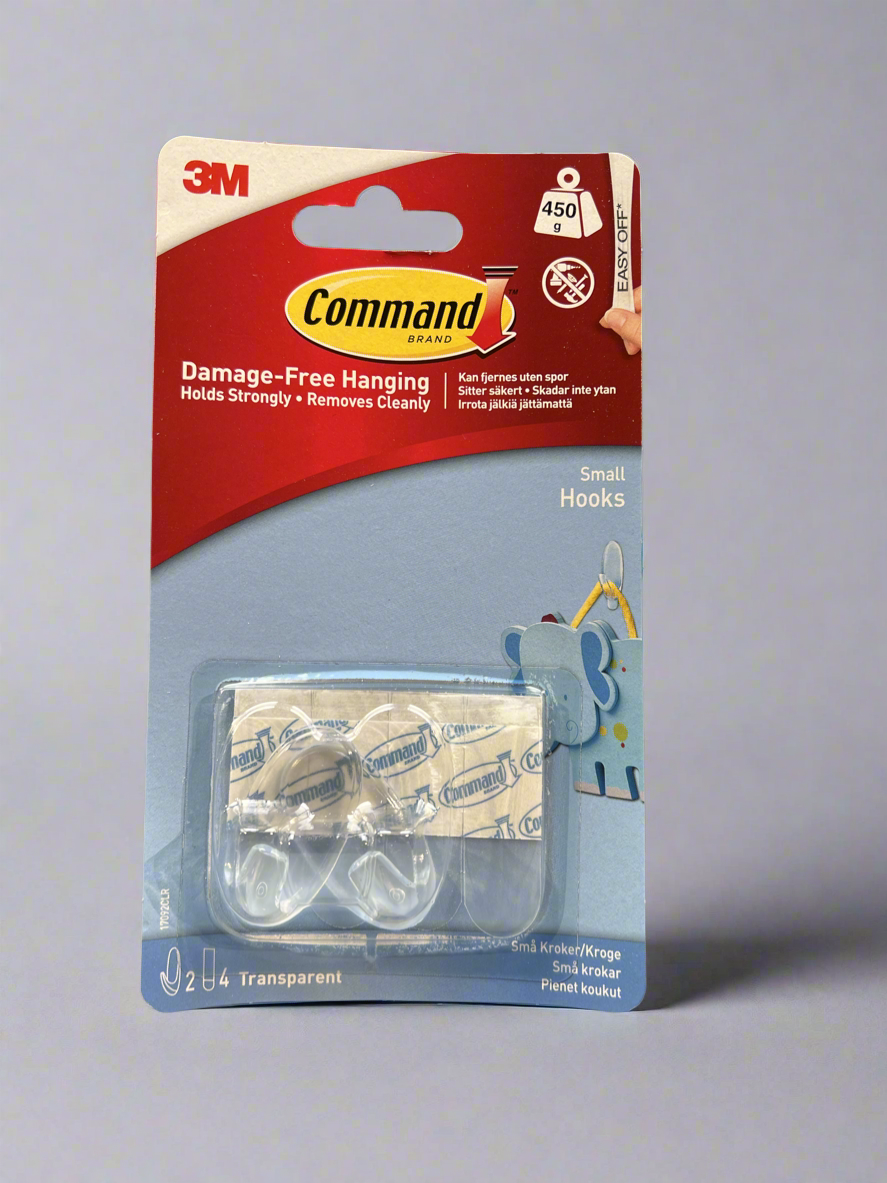 Command Clear Hooks Small - 2 hooks 4 medium strips – Southwood Garden ...
