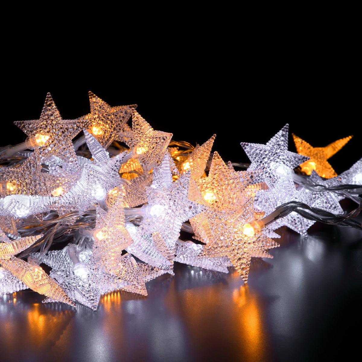 NOMA Warm White & White Star Garland Lights - Set of 40 – Southwood ...