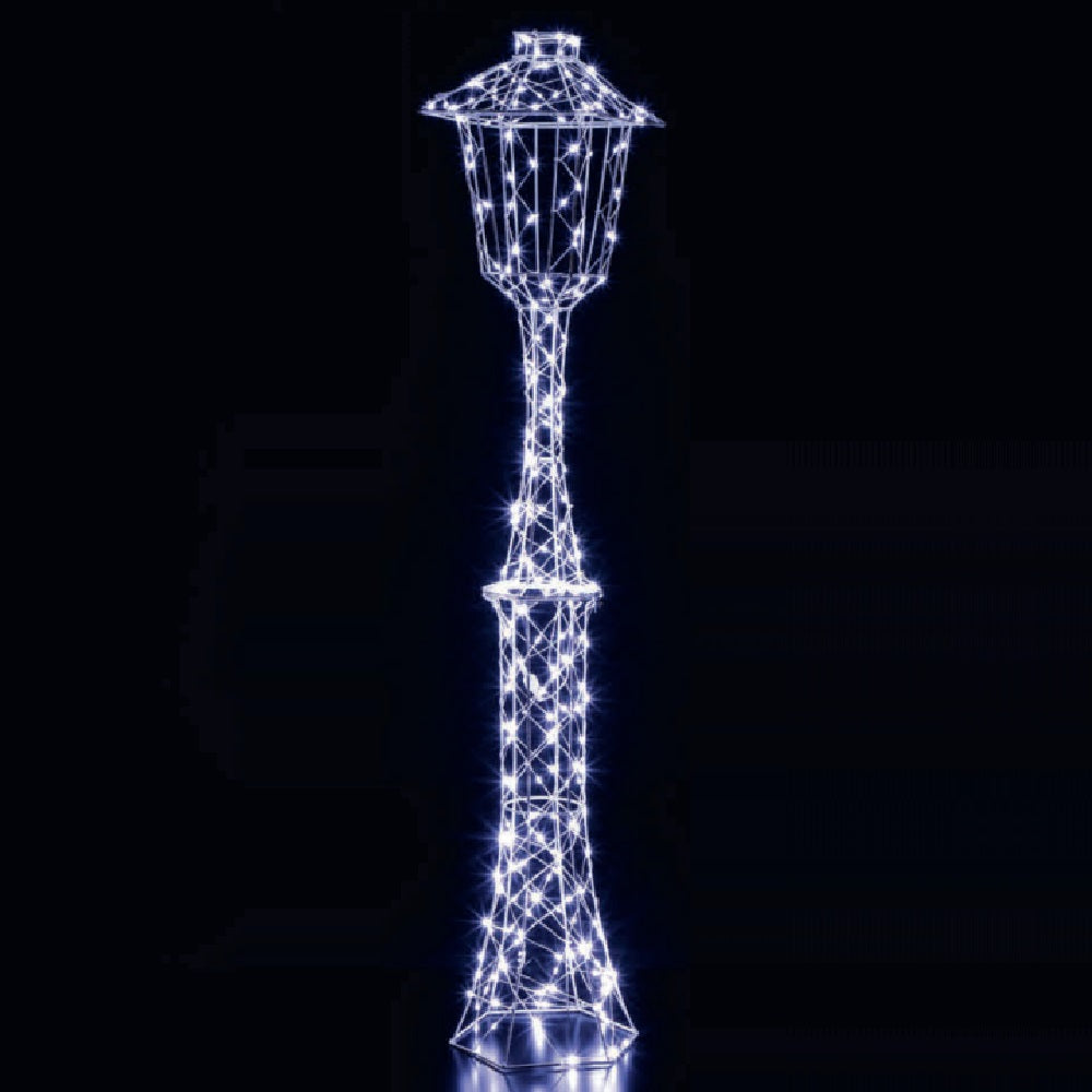 NOMA 1.5m White Flexi Dickensian Lamp Post with 260 White LEDs ...