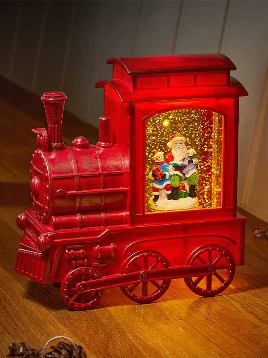 SnowSwirl All Aboard! Santa Train Glitter Water Spinner – Southwood ...