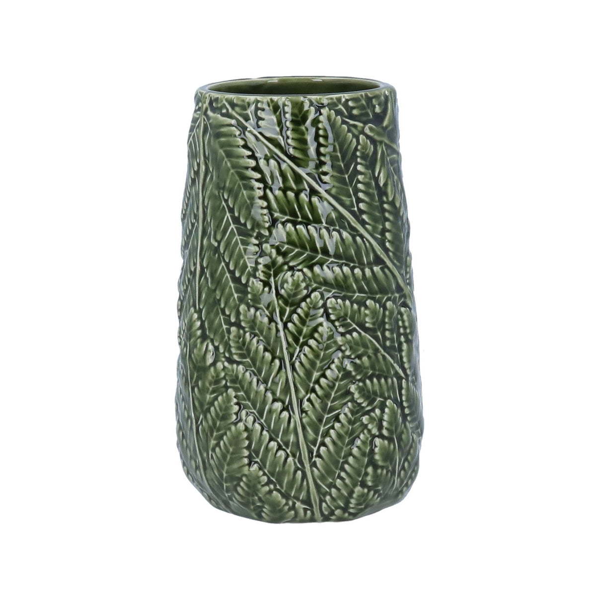 Gisela Graham - Green Fern Ceramic Decorative Vase 22cm – Southwood ...