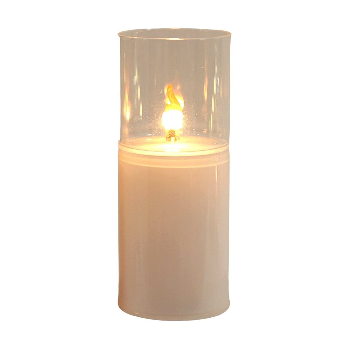 LED Flicker Flame Glass Candle 17cm – Southwood Garden Centre
