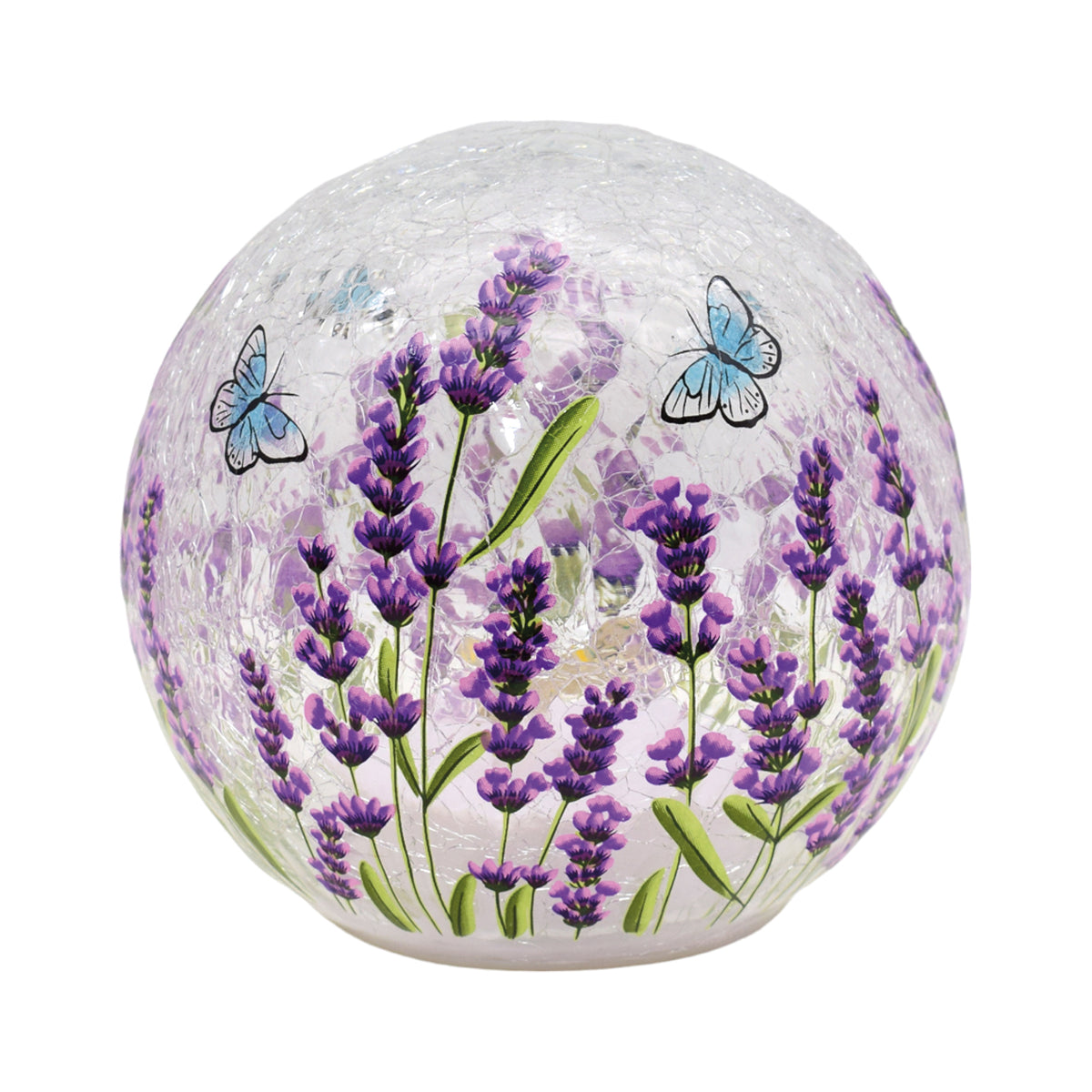 Floral Lavender LED Decorative Ball - 14cm – Southwood Garden Centre