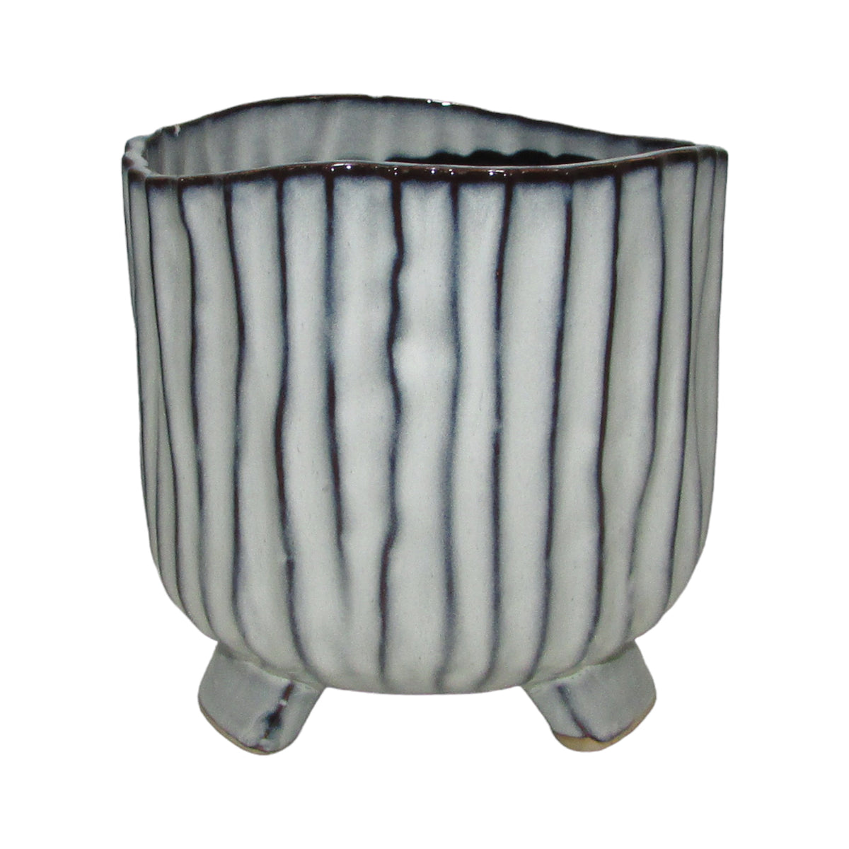 Monochrome Stripe Planter - Multiple Sizes Available – Southwood Garden ...