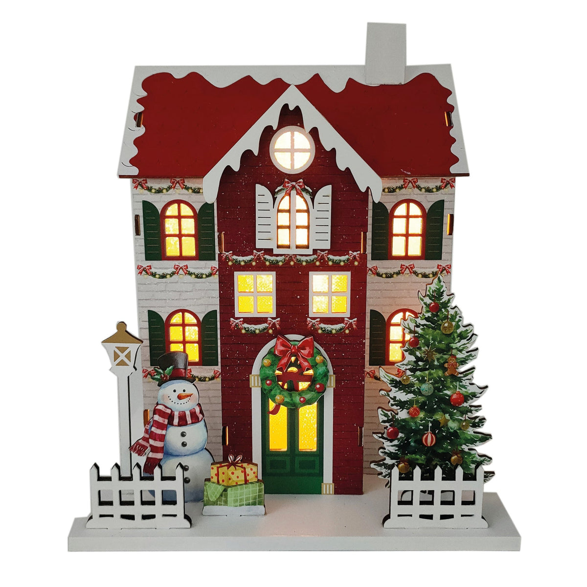 LED Red Christmas House - 24cm – Southwood Garden Centre