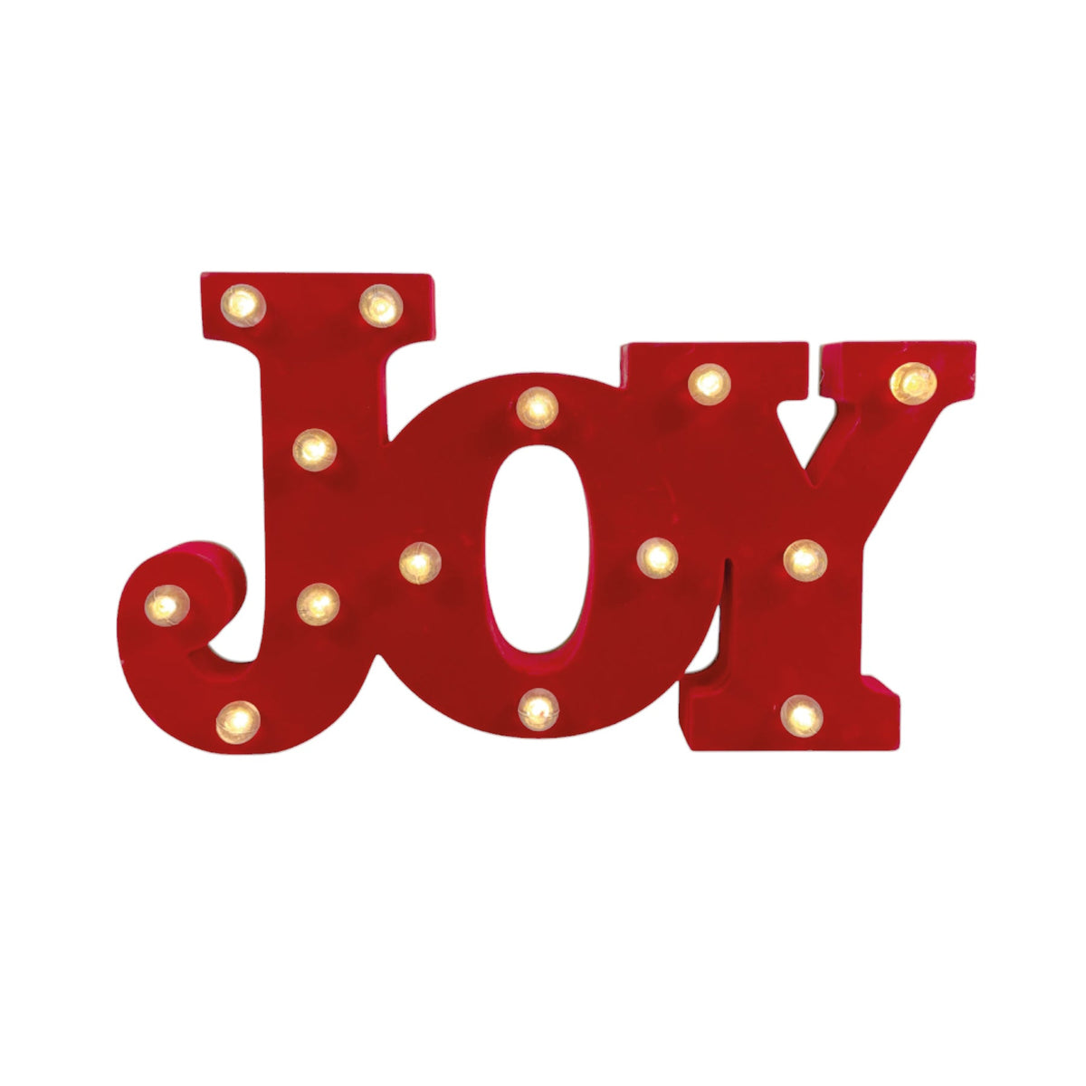 LED Red Joy Sign - 30cm – Southwood Garden Centre