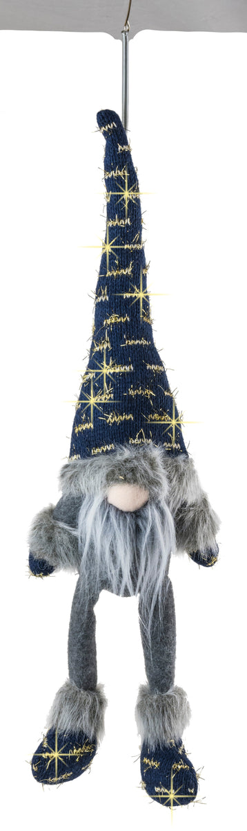 Midnight Blue Gonk on a Spring Hanging Decoration – Southwood Garden Centre