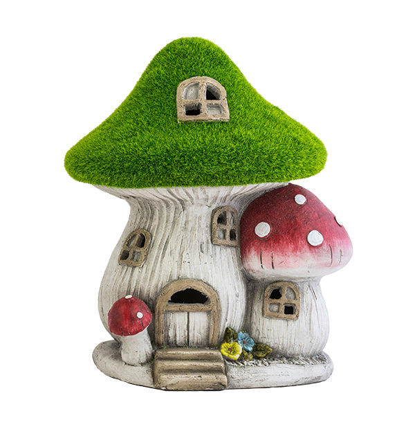 Fountasia Solar Light Up Fairy House Toadstools - Medium – Southwood ...