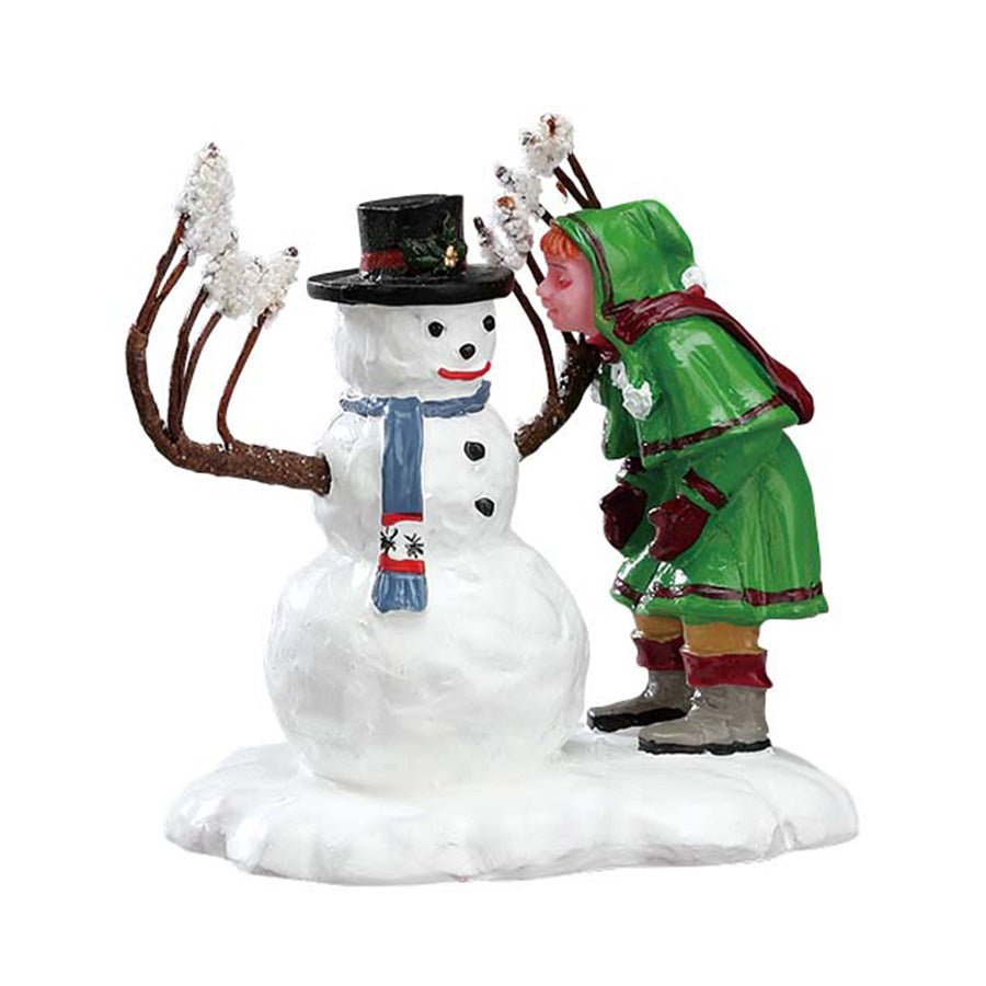 Lemax Snow Sweetheart- Little Girl and Snowman – Southwood Garden Centre