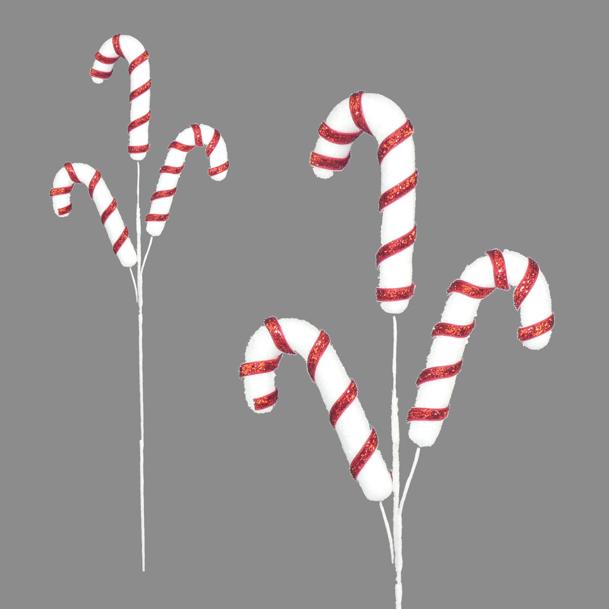 Red & White 3 Candy Cane Pick- 48cm – Southwood Garden Centre