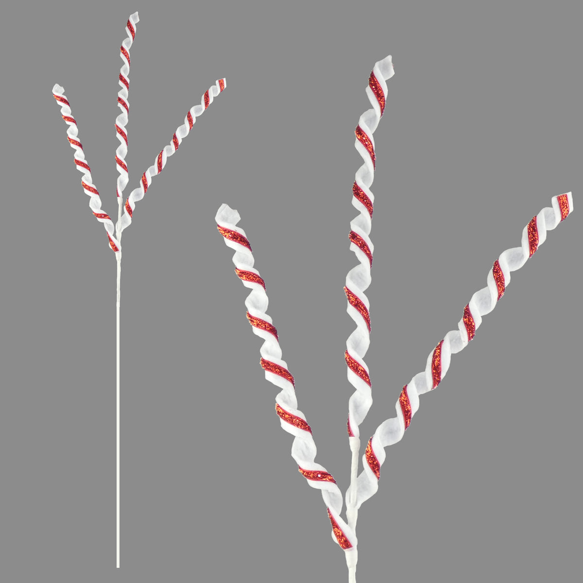 Red & White Candy Cane Curl Spay Pick - 72cm – Southwood Garden Centre