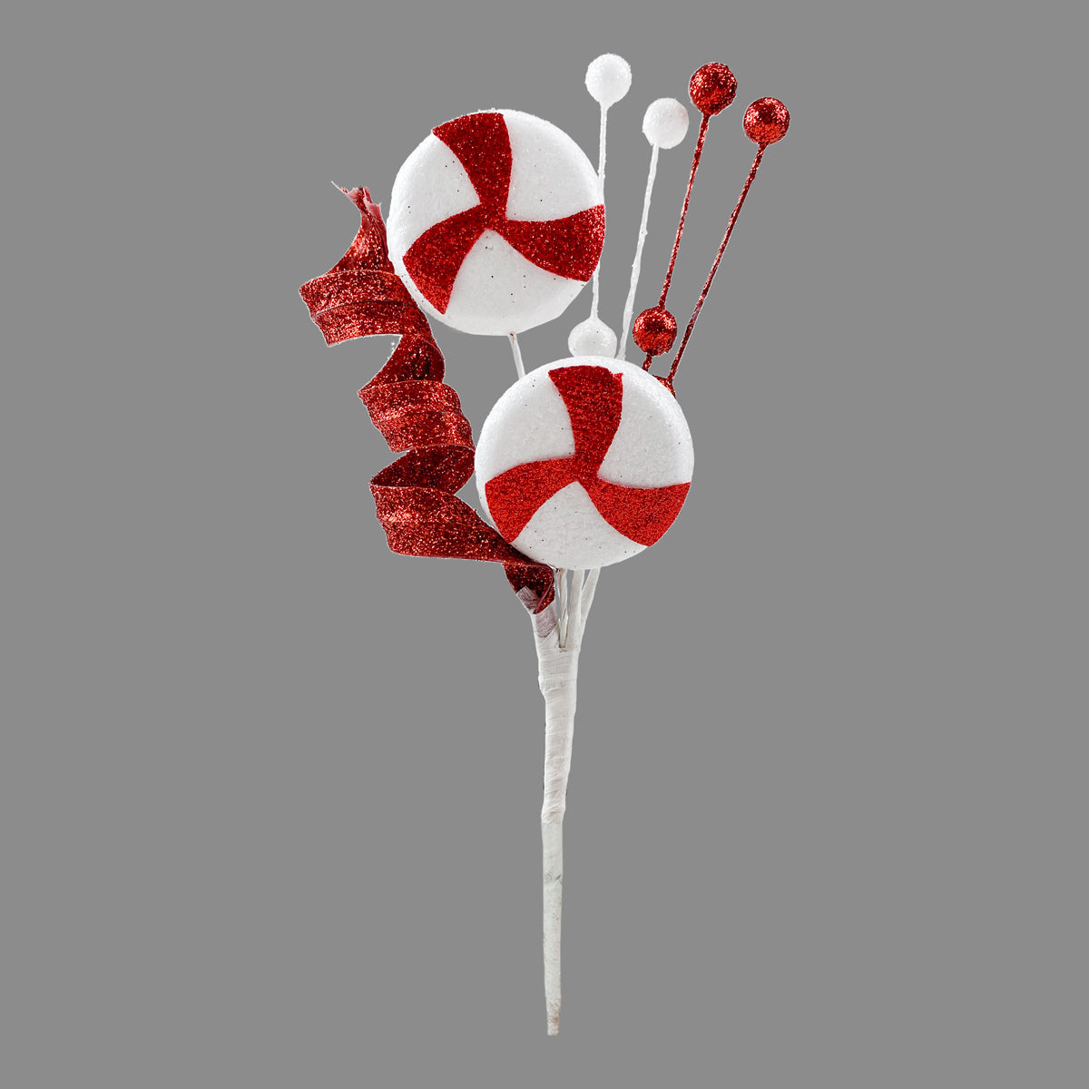 Red Candy Cane Curl Pick - 20cm – Southwood Garden Centre