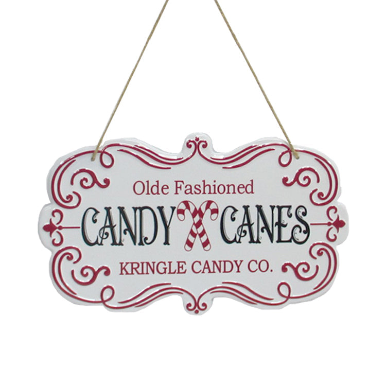 Candy Cane Metal Sign - 29.5cm – Southwood Garden Centre