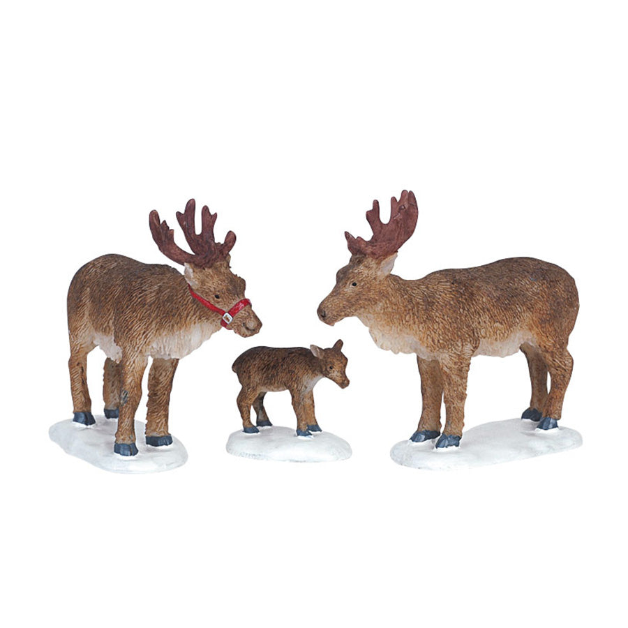 Lemax Reindeer & Baby - Set of 3 – Southwood Garden Centre