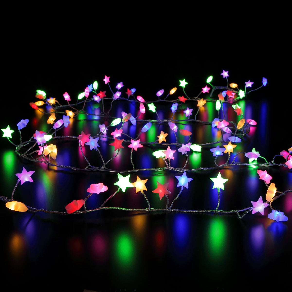 NOMA 180 Pastel Frosted Micro Star Lights with Multifunction ...
