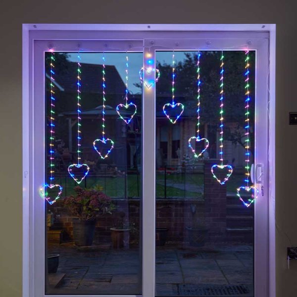 Smart Garden Heart Curtain Light Multi Coloured – Southwood Garden Centre