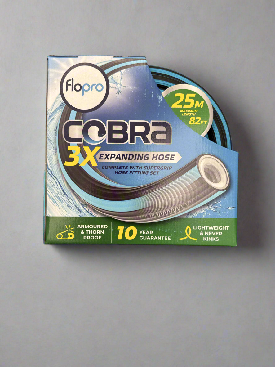 Flopro Cobra Expanding Hose Set 25m – Southwood Garden Centre