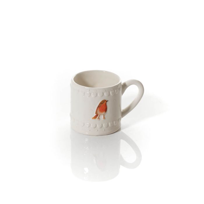 Countryside Woodland Ceramic Embossed Robin Mug – Southwood Garden Centre