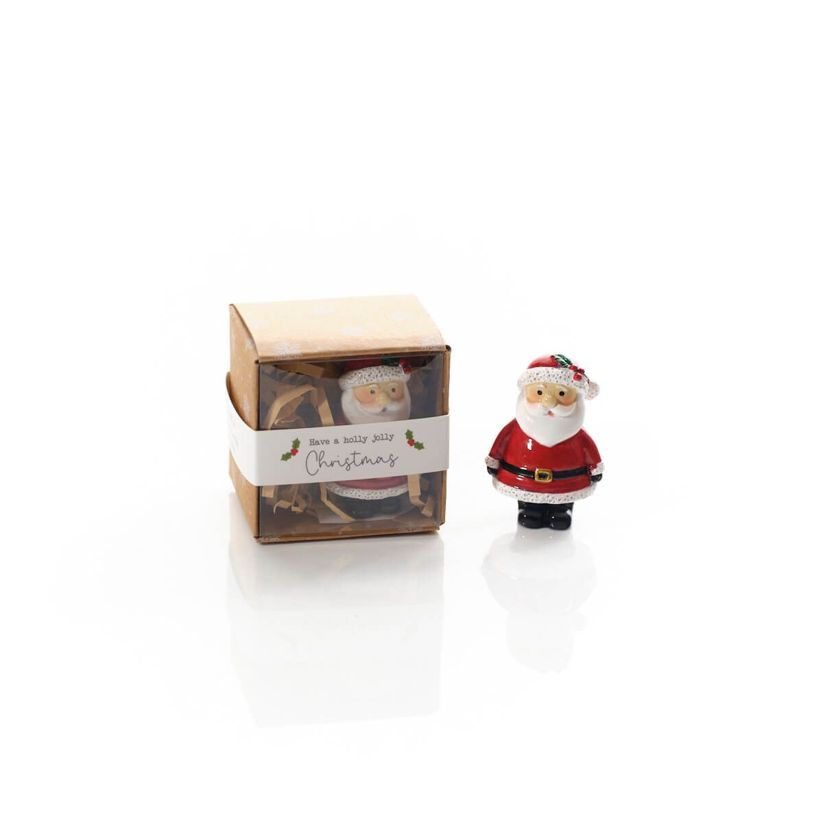 Christmas Tiny World Resin Father Christmas Keepsake Ornament With Gif ...