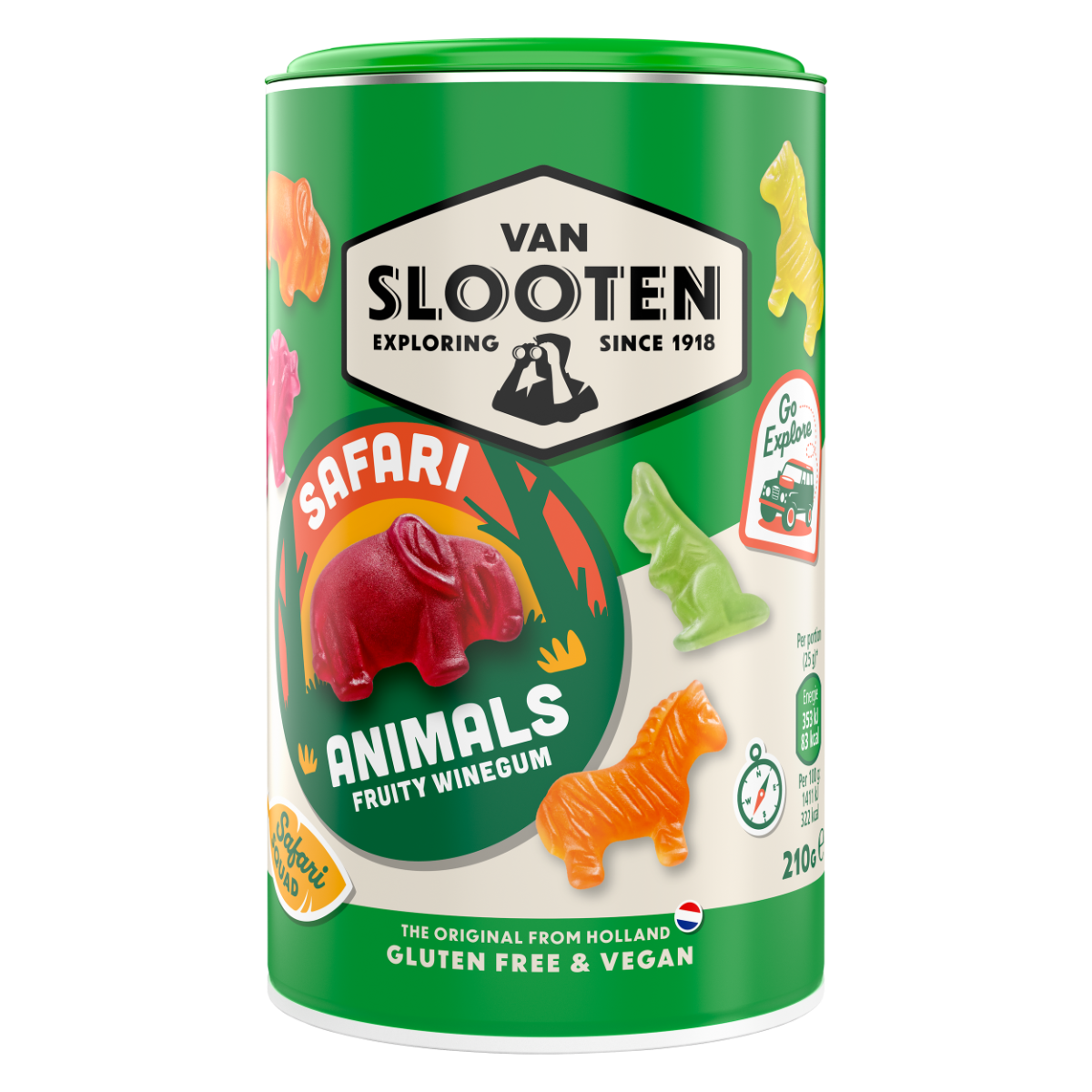 Van Slooten Safari Animals Fruity Winegums 210g – Southwood Garden Centre