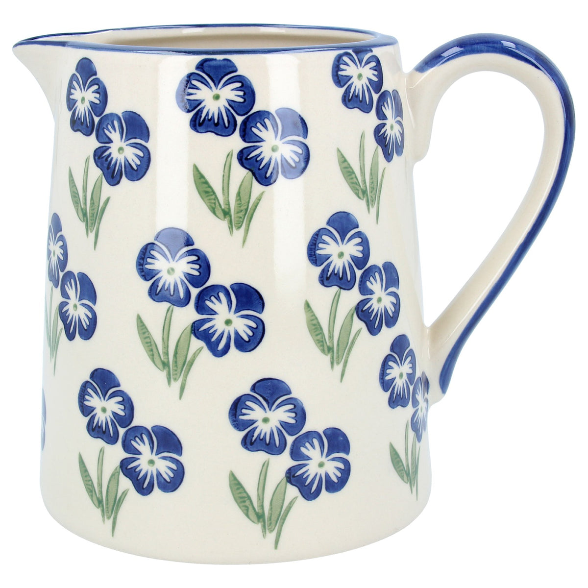 Gisela Graham Blue Viola Stoneware Pitcher Jug - 18cm – Southwood ...