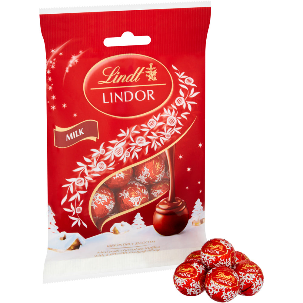Lindt Lindor Milk Truffle Bag of Foiled Chocolates - 80g – Southwood ...