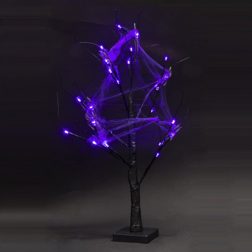 Noma Haunted Halloween Tree with Spiders & Lights - 60cm – Southwood ...