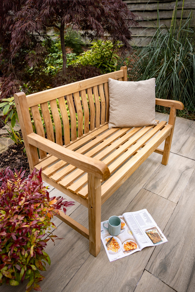 Hartman - Teak Tatton 2 Seat Wooden Bench – Southwood Garden Centre