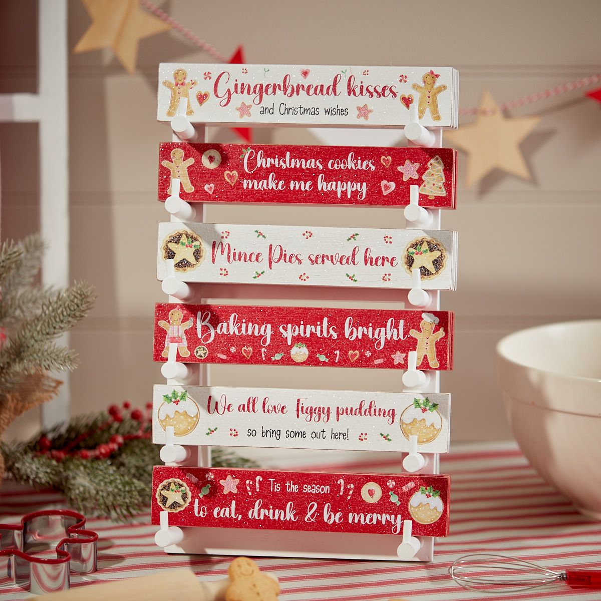 Christmas Gingerbread Bakery Tabletop Wooden Block - Single – Southwood ...