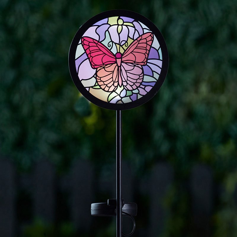 Smart Solar - Tiffany Butterfly Solar Powered Stake Light – Southwood ...