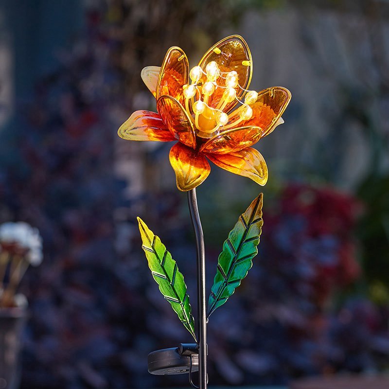 Smart Solar - GloBloom Yellow Flower Stake Light - Solar Powered ...