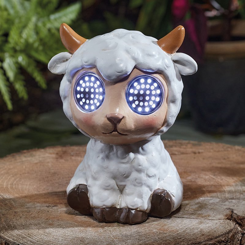 Smart Solar Blinkin' Sheep with Moving Light Up Eyes – Southwood Garden ...
