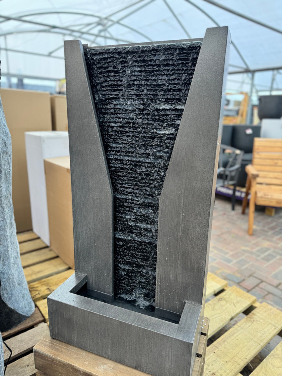 Outdoor Tall Ravine Modern Ripple Cascading Water Feature - 92cm ...