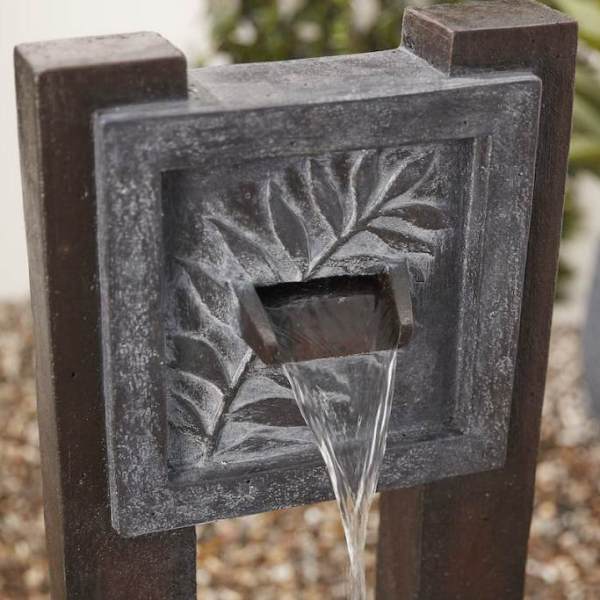 Altico Sandalwood Pouring Water Feature with LED Lights & Pump ...