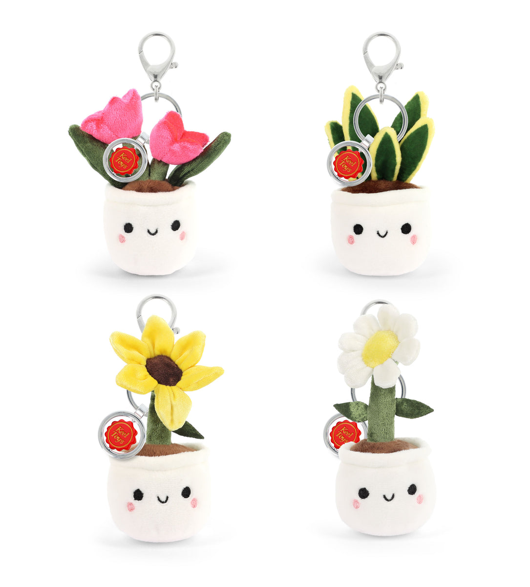 Keel Toys - Keeleco Bag Charm Keyring Flower & Plant 12cm – Southwood ...