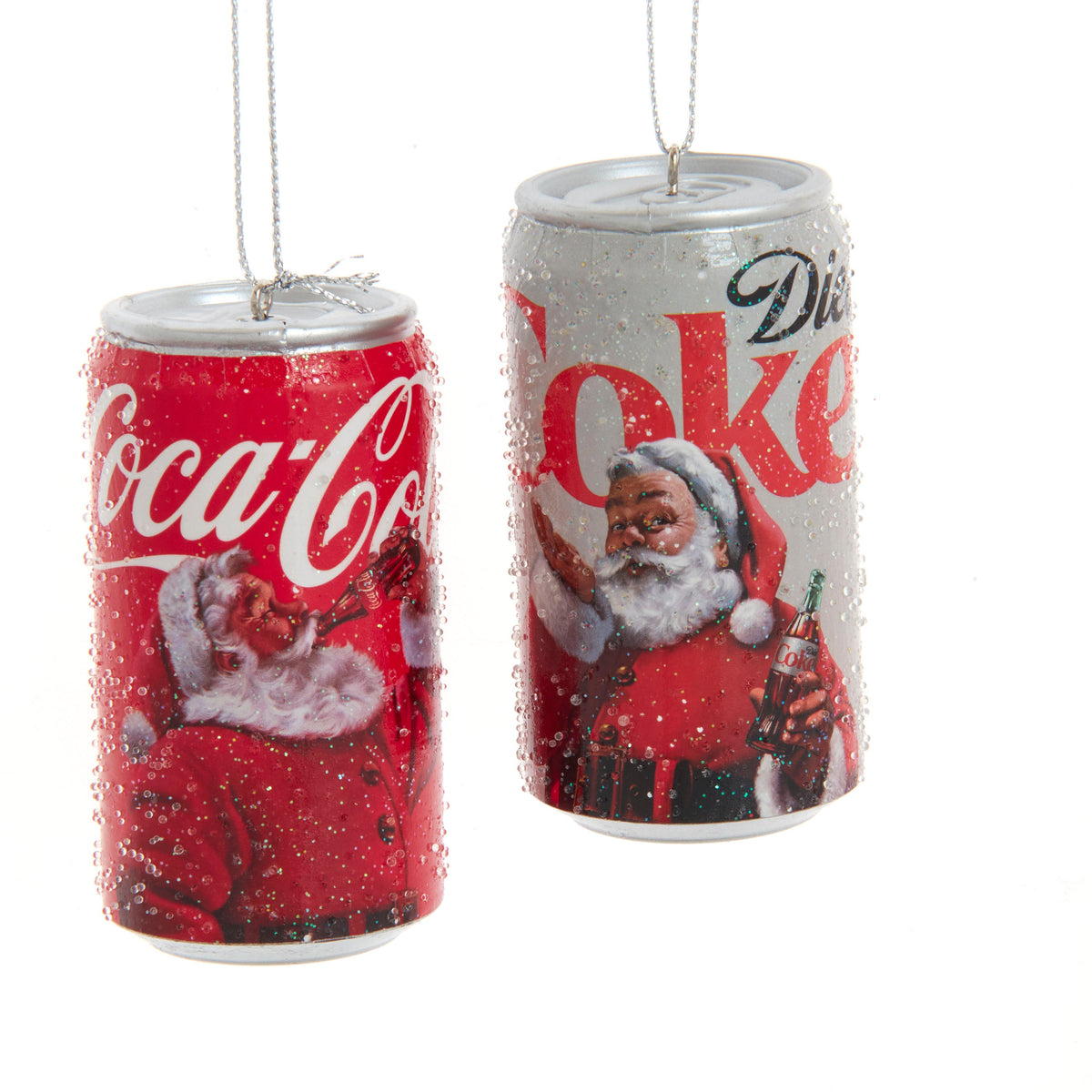 Frosted Santa Coca-Cola Can Christmas Bauble – Southwood Garden Centre