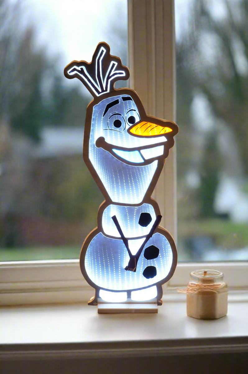 Disney Frozen Olaf Infinity Mirror Light 63cm – Southwood Garden Centre