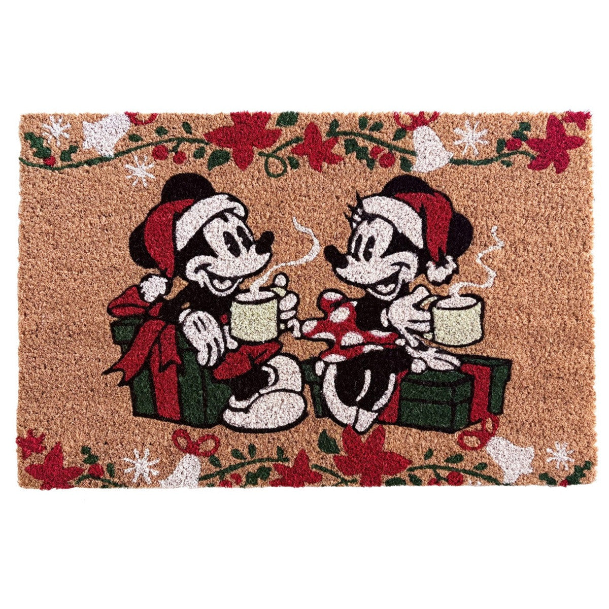 Disney Christmas Mickey & Minnie Mouse Coir Doormat – Southwood Garden ...