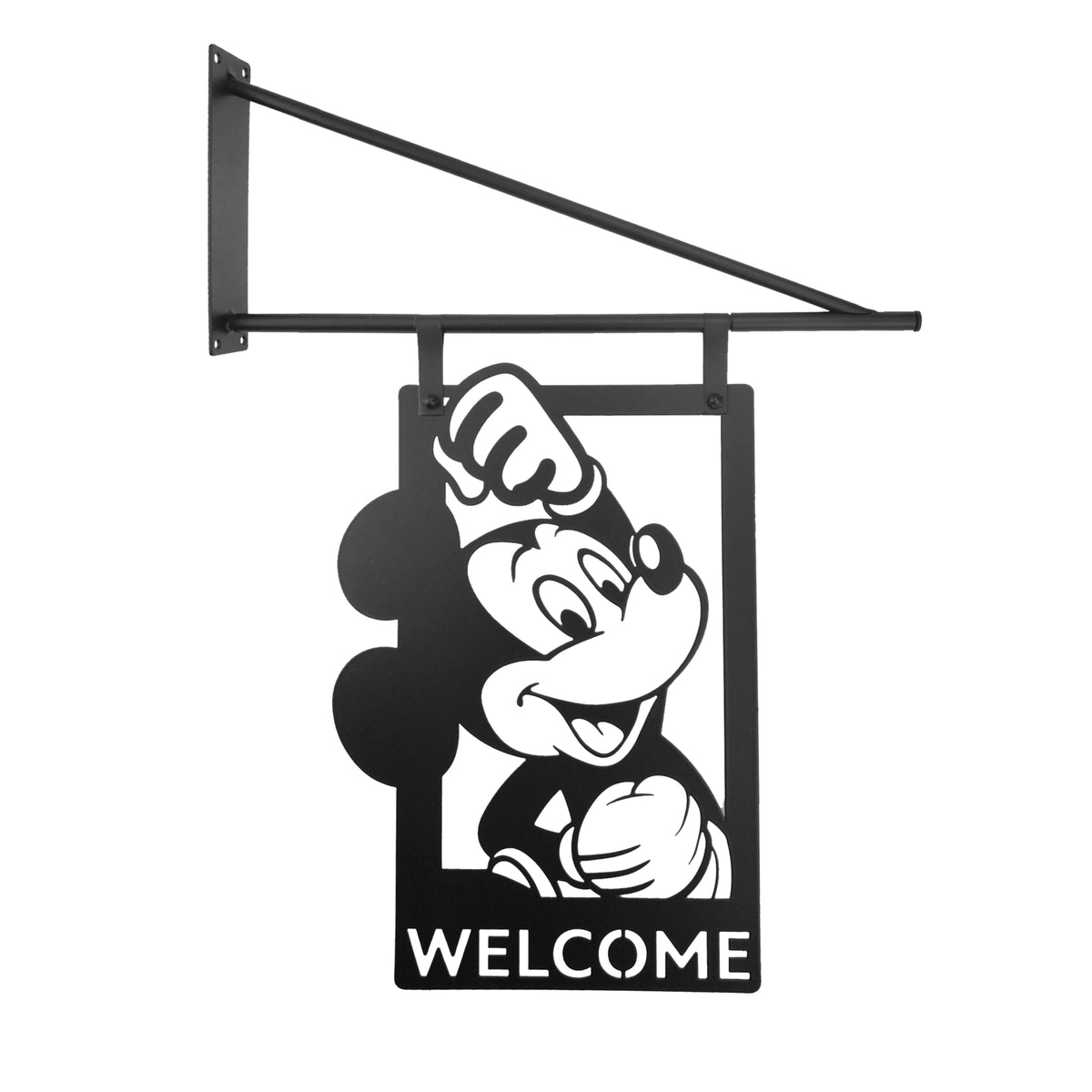 Disney Mickey Mouse Metal Welcome Door Swing Sign – Southwood Garden Centre