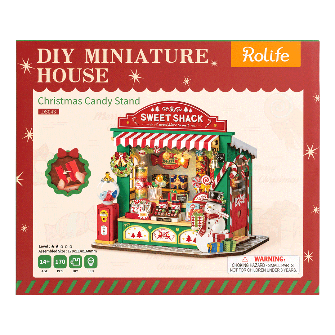 Rolife Christmas Candy Stand DIY Miniature House – Southwood Garden Centre