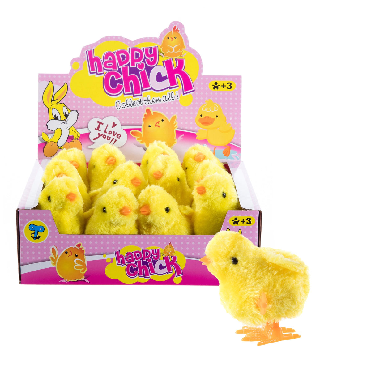8.5cm Wind Up Yellow Spring Chick – Southwood Garden Centre