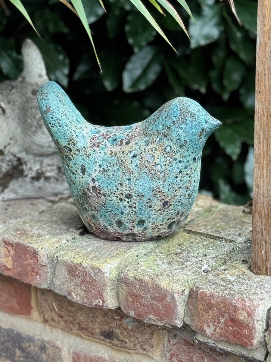 Ceramic Bluebird Rustic Ornament – Southwood Garden Centre