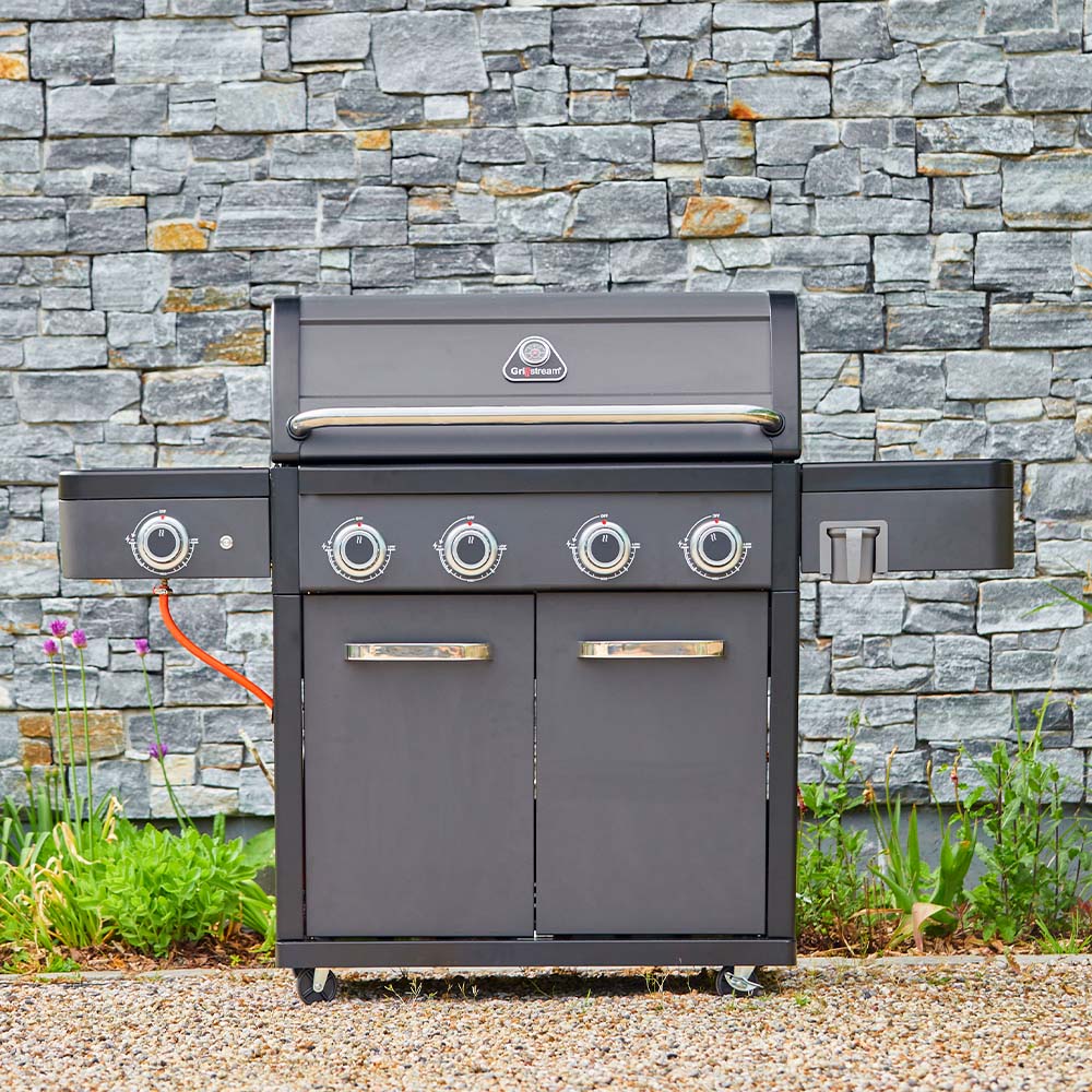 Grillstream Legacy 4 Burner Hybrid Gas & Charcoal BBQ with Side Burner ...