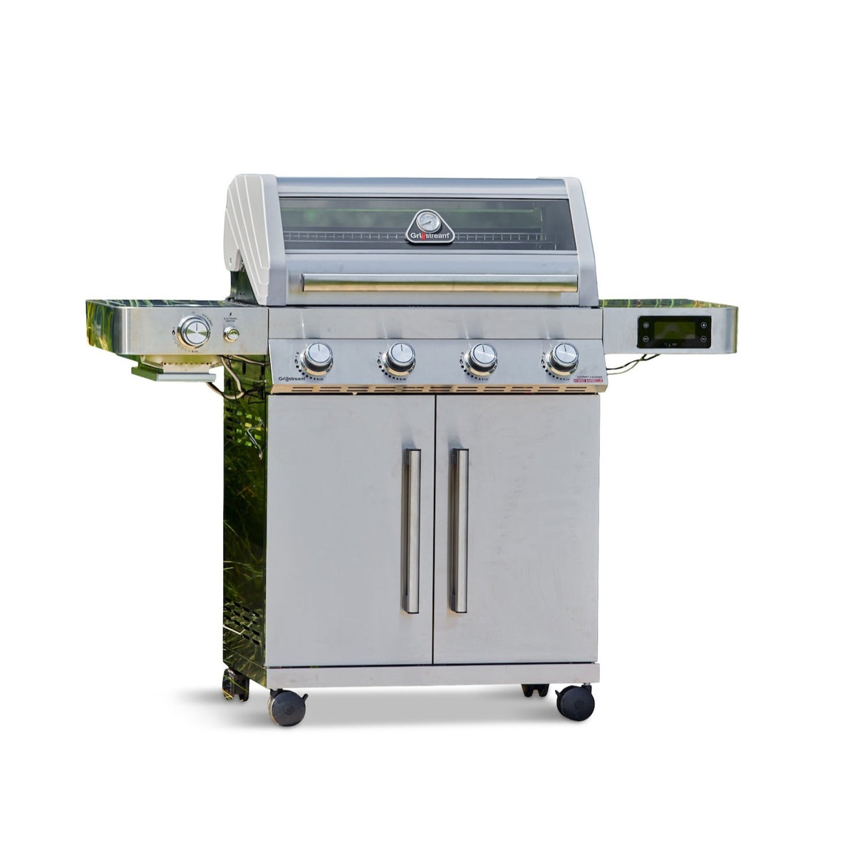 Grillstream Gourmet 4 Burner Barbecue Gas Powered Hybrid with Side Bur ...